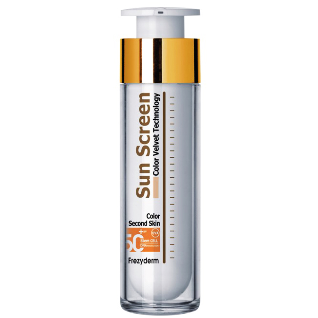 FREZYDERM Sun Screen Color Velvet Face SPF50+, Αντηλιακή Κρέμα Προσώπου ...