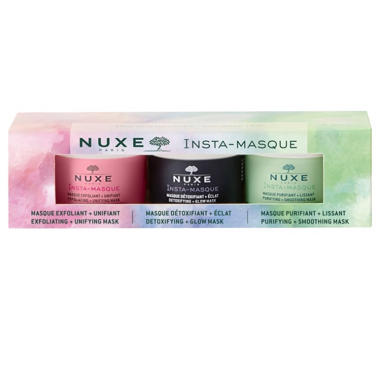 NUXE Σετ Insta Masque Mini Mask Trio, Exfoliating & Unifying Mask ...