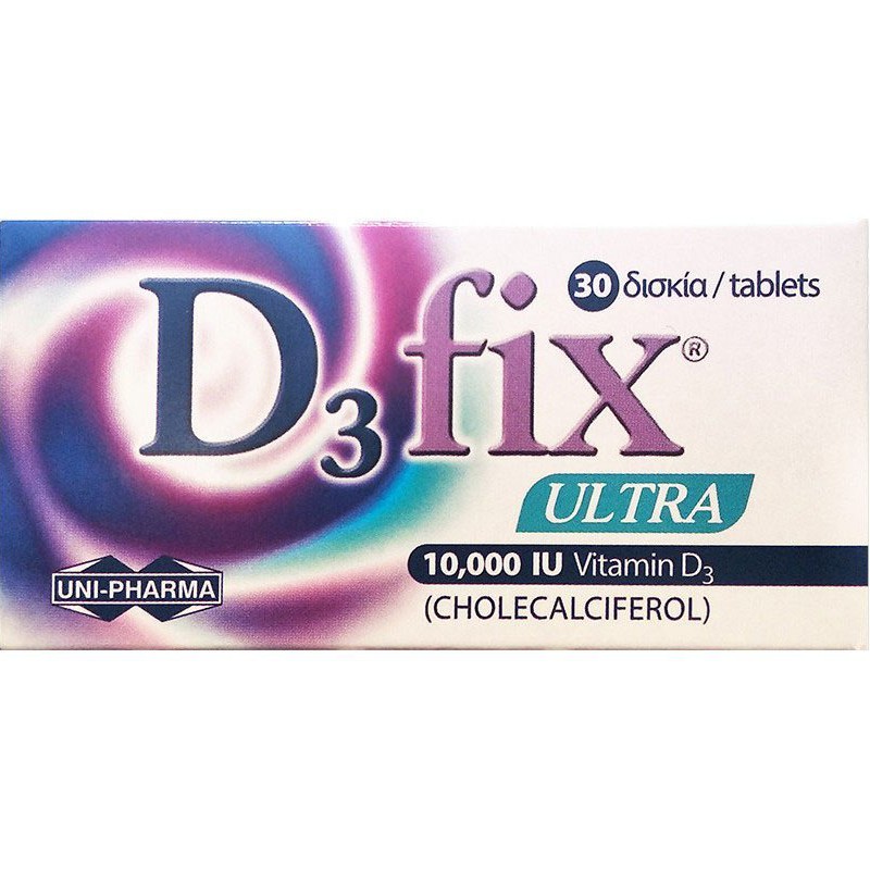 UNI-PHARMA D3 Fix Ultra 10.000 IU - 30tabs | Gea Pharmacy