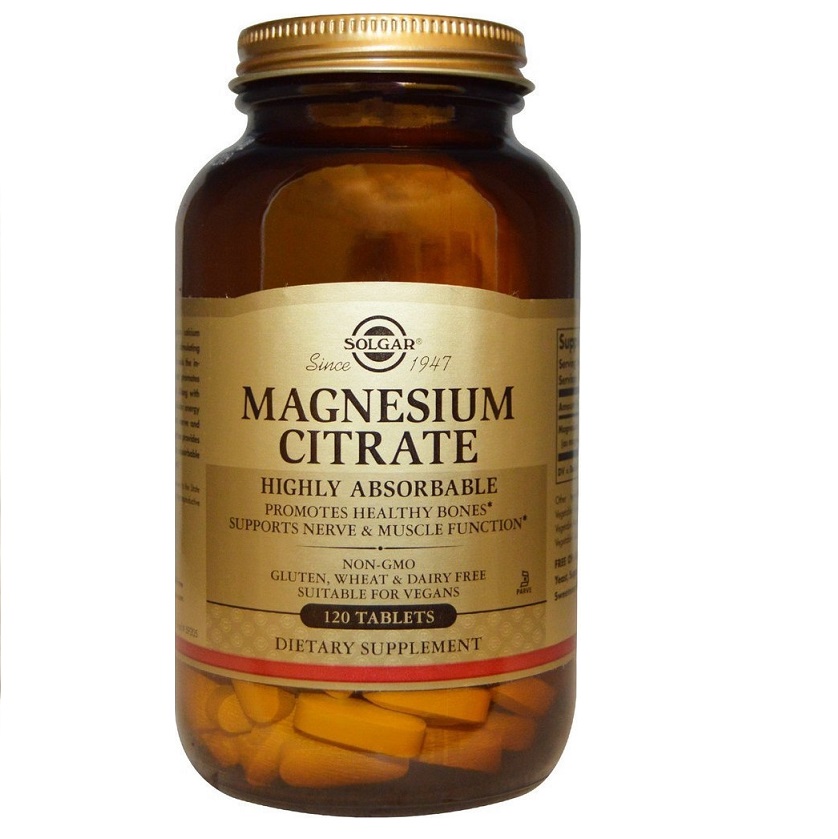 SOLGAR Magnesium Citrate 200mg - 120tabs | Gea Pharmacy