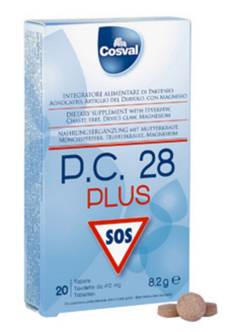 COSVAL P.C. 28 Plus, Φυτικό Παυσίπονο - 20tabs | Gea Pharmacy