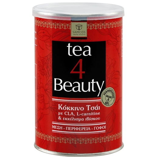 SAMCOS Tea4 Beauty Κόκκινο Τσάι Αδυνατίσματος με CLA - 200gr | Gea Pharmacy