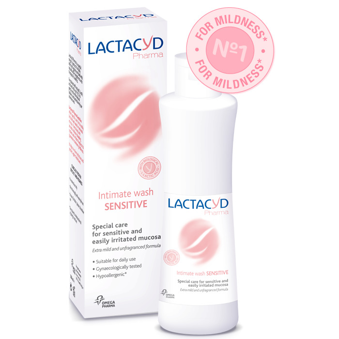 LACTACYD Pharma Intimate Wash Sensitive - 250ml | Gea Pharmacy