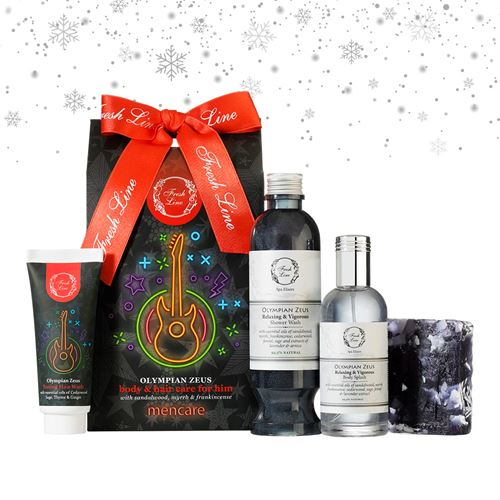 FRESH LINE Gift Set Olympian Zeus, Αφρόλουτρο - 250ml, Splash Σώματος ...