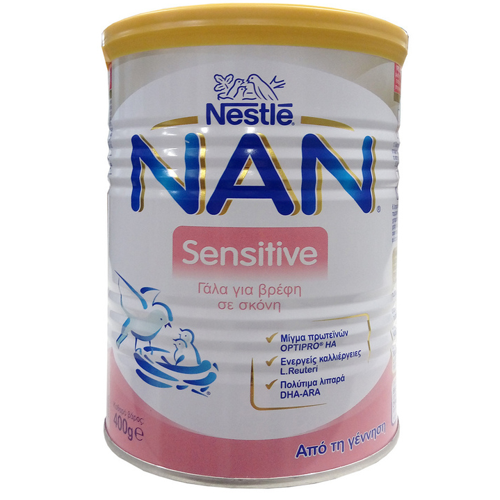 NESTLE NAN Sensitive Βρεφικό Γάλα σε Σκόνη - 400gr | Gea Pharmacy