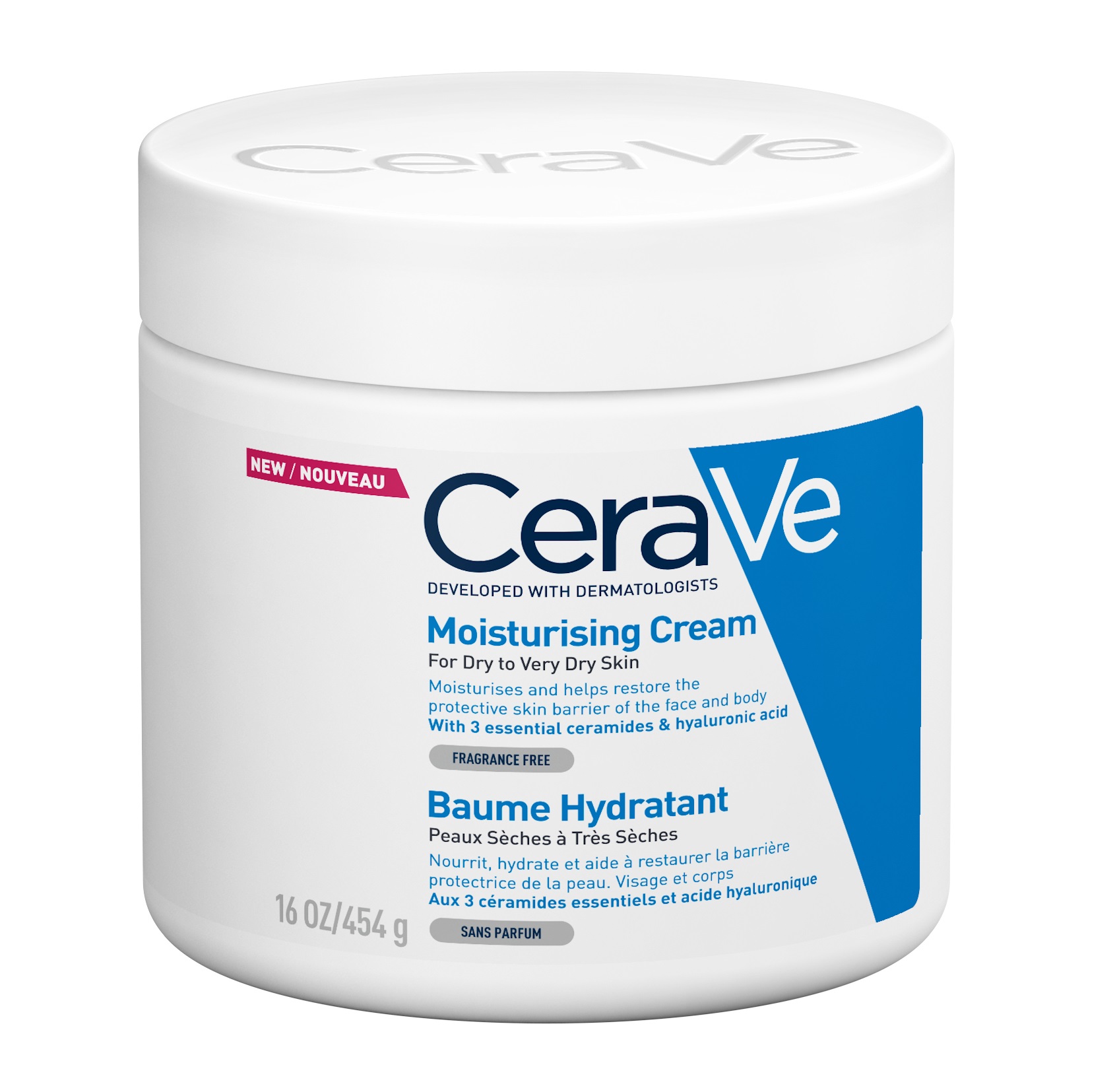 CERAVE Moisturising Cream, Ενυδατική Κρέμα Προσώπου & Σώματος - 454gr ...