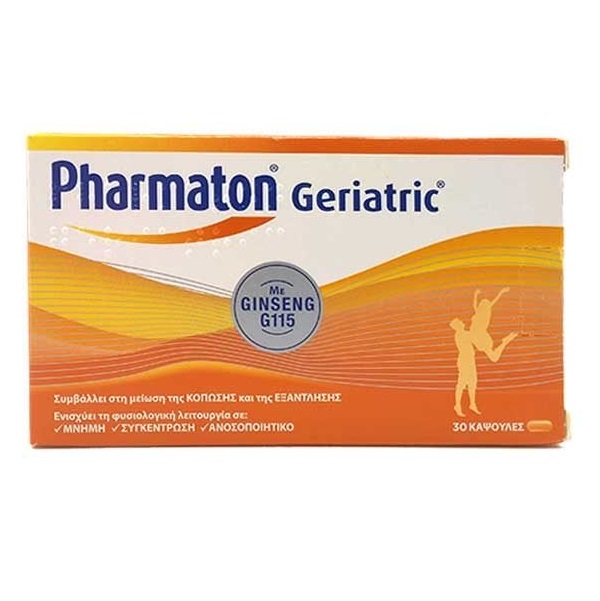 PHARMATON Geriatric - 30caps | Gea Pharmacy
