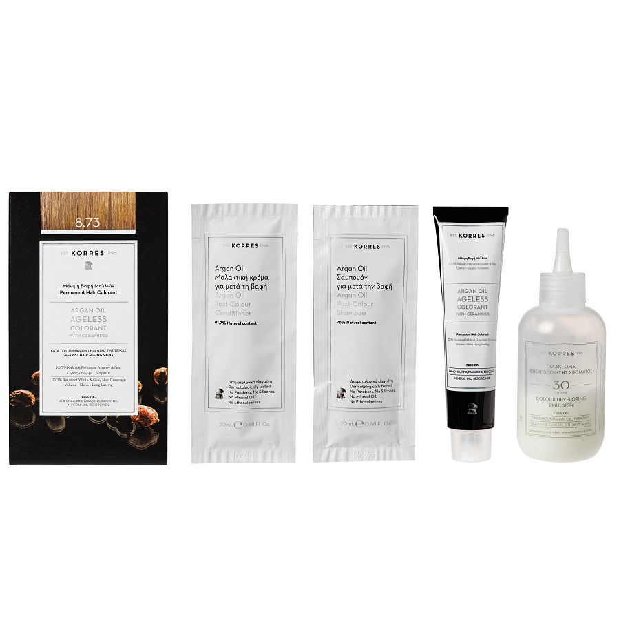 KORRES Βαφή Argan Oil Ageless Colorant, 8.73 Χρυσή Καραμέλα | Gea Pharmacy
