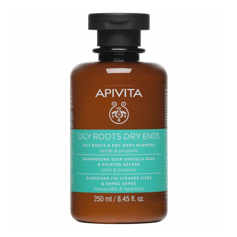 APIVITA Oily Roots & Dry Ends, Σαμπουάν Εξισορρόπησης με Τσουκνιδα ...