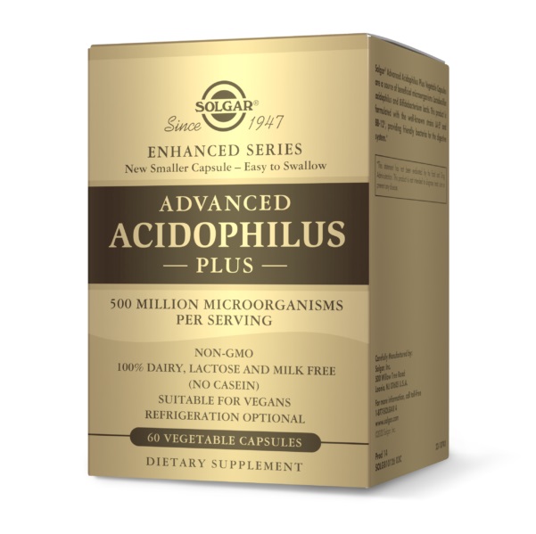 SOLGAR Advanced Acidophilus Plus - 60veg.caps | Gea Pharmacy