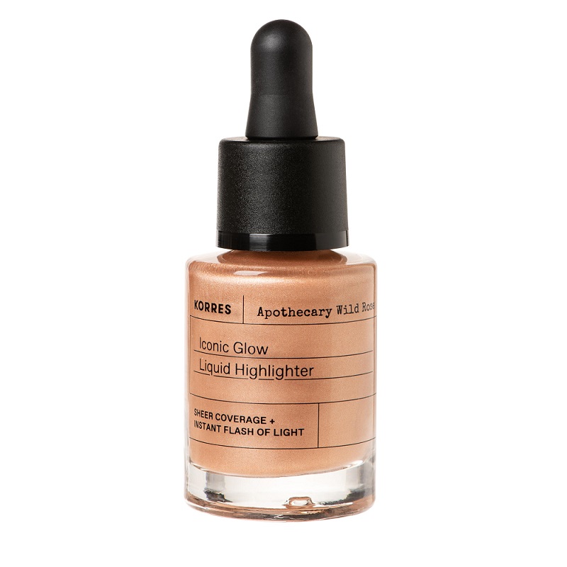 KORRES Wild Rose Iconic Glow Liquid Highlighter, Άγριο Τριαντάφυλλο ...